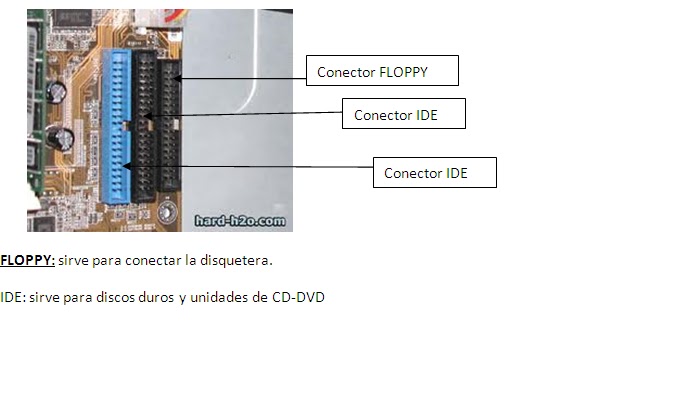 vera: Conectores de unidades de disco (IDE y FLOPPY)
