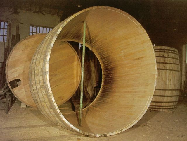 la sidra: los toneles