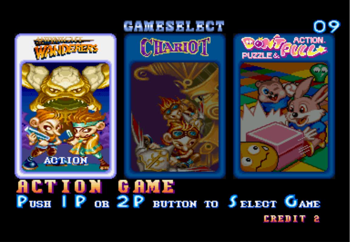 Tepito-Online: Three Wonders + CHARIOT [Portable Arcade Juego]