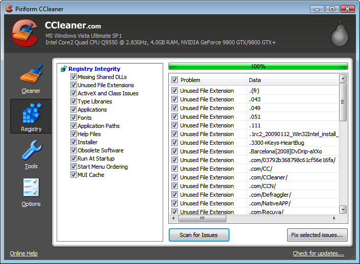 Infotecnonews: CCleaner 2.32.1165 nuova versione con supporto a Office 2010