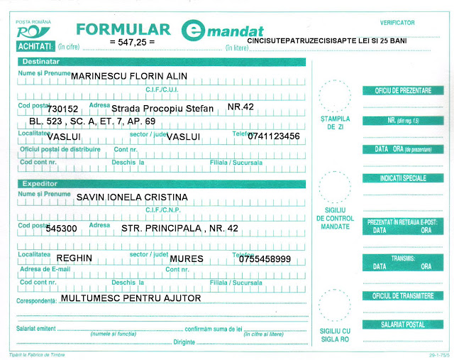 Servicii posta Romania Scrisori,mandate,colete,reclamatii,coduri postale