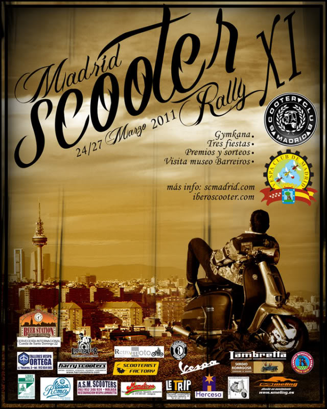 ¿A qué no llueve?: Madrid XI Scooter Rally