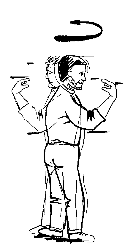 Vivir sin cabeza: Experimento: Hacer girar el mundo