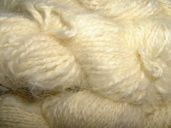 Bloomingdale Farm Natural Fiber and Yarn: 100 % angora bunny fur yarn
