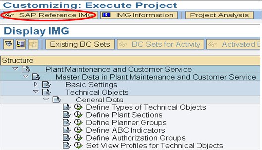 KLINIK SAP PM: C. Maintain Object Type, Activity Type, ABC Indicator