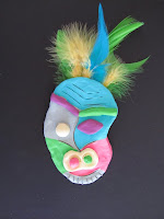 My Creative Owlette: YU'PIK INDIANS FINGER MASKS