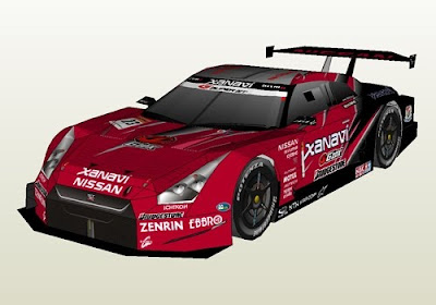 Nissan GT-R R35 Super GT 2008 | Craft Paper Craft