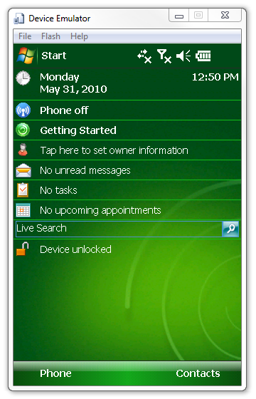 Adrian's Technology Blog: How to emulate the HTC HD Mini in Visual Studio