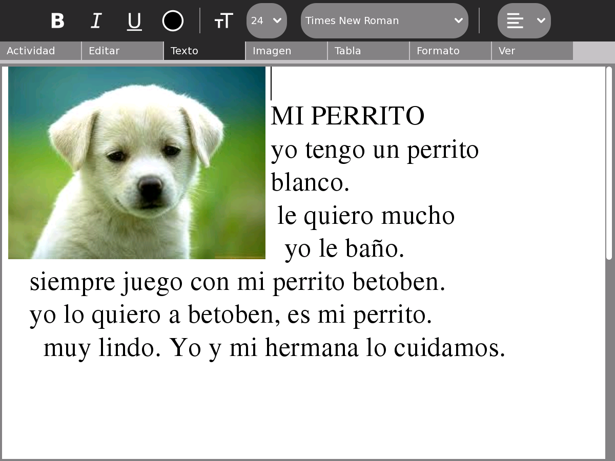 Experiencia con mi xo: Redacciones recordando el día del animal