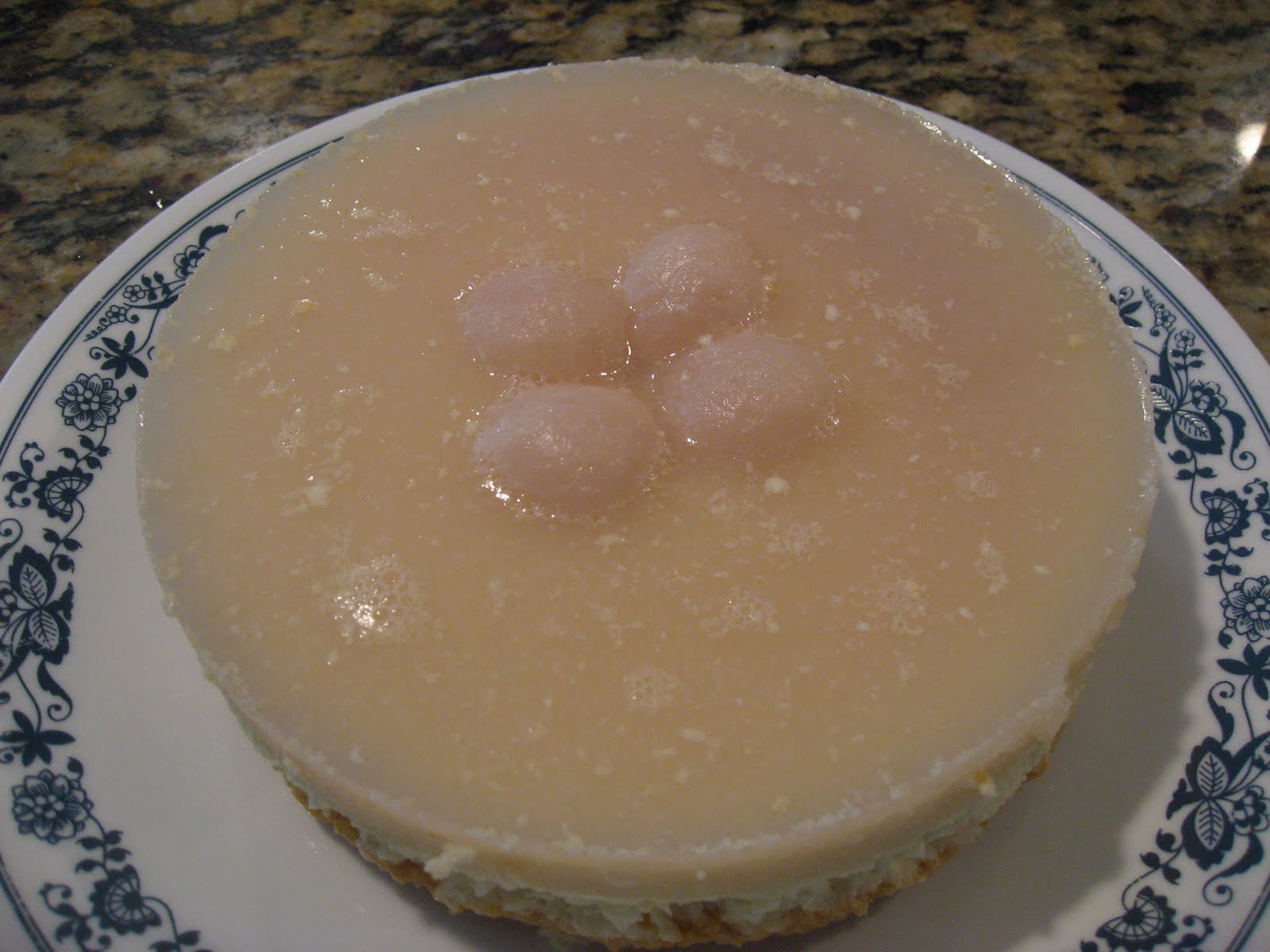 passionate caterer: Homemade Lychee cheesecake