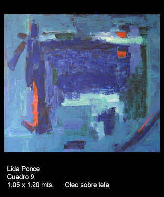 Cuadros abstractos de Lida Ponce