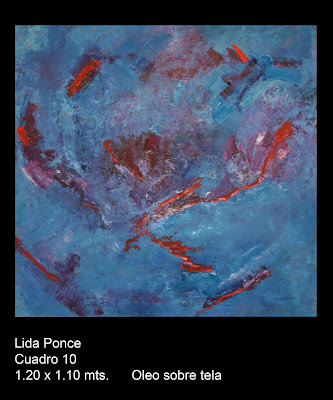 Cuadros abstractos de Lida Ponce