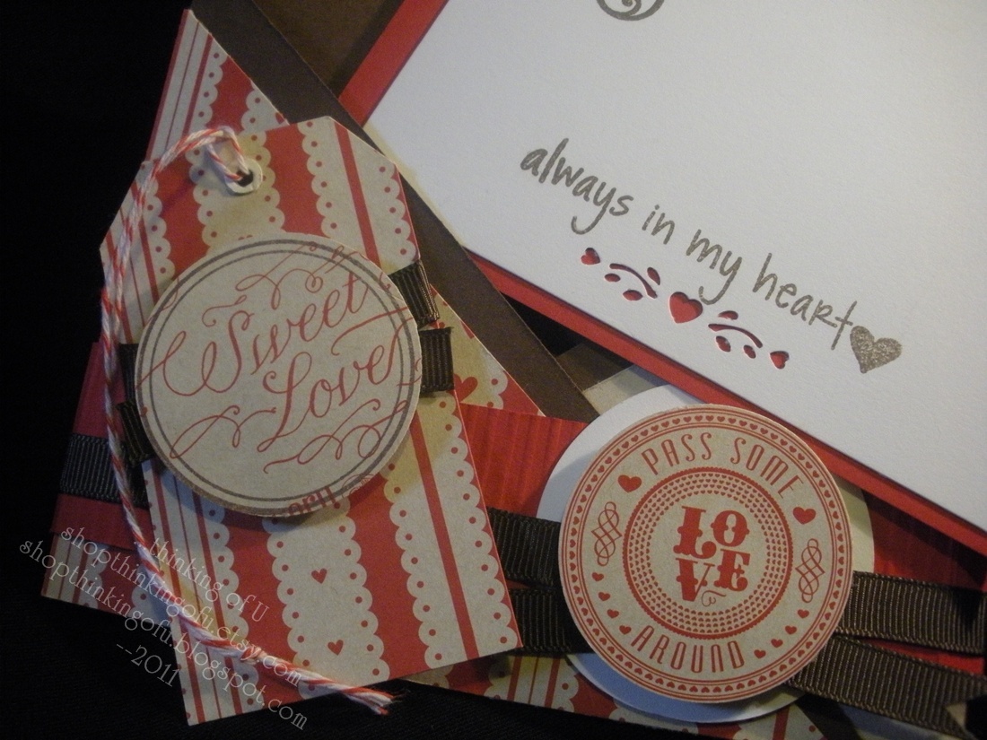 ...thinking of U: Criss Cross Valentine Card w/matching TAG