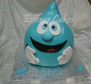 Essence of Cakes: Water drop-shaped cake for a children's water festival