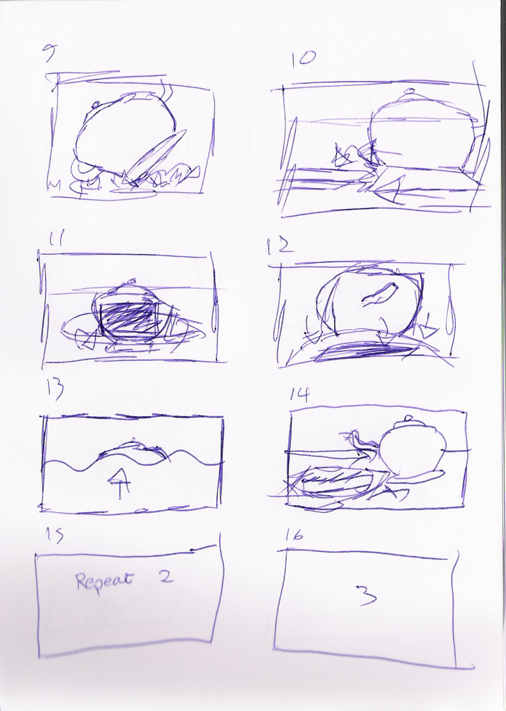 ELM Productions: Thumbnail Storyboard + Character design