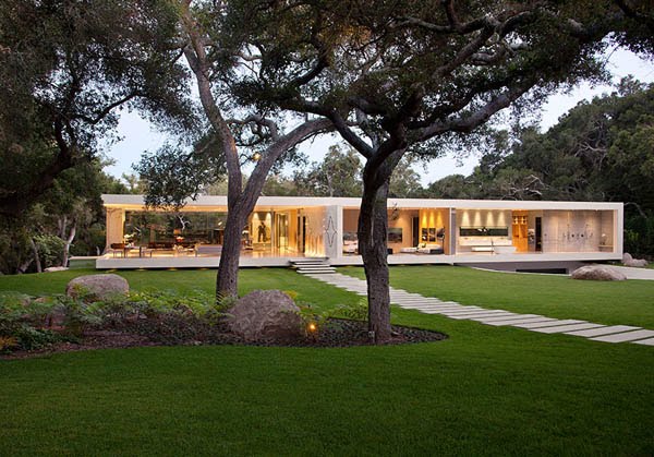 HauteZone: 'Glass Pavillion' - Santa Barbara 35 Million dollar glass box