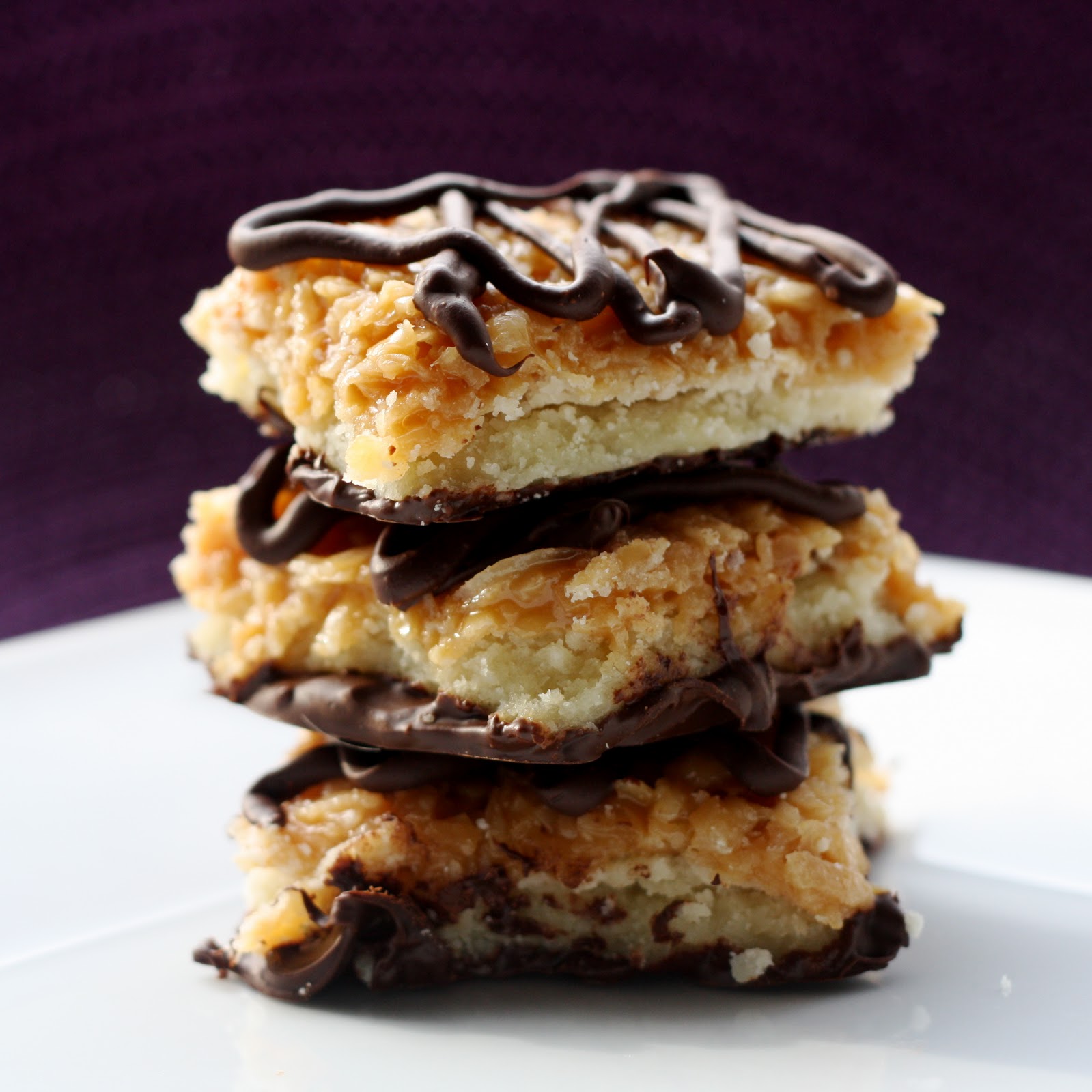 Homemade Samoa Bars