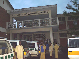 On the way back, kids stopped by a neighbouring secondary school ...