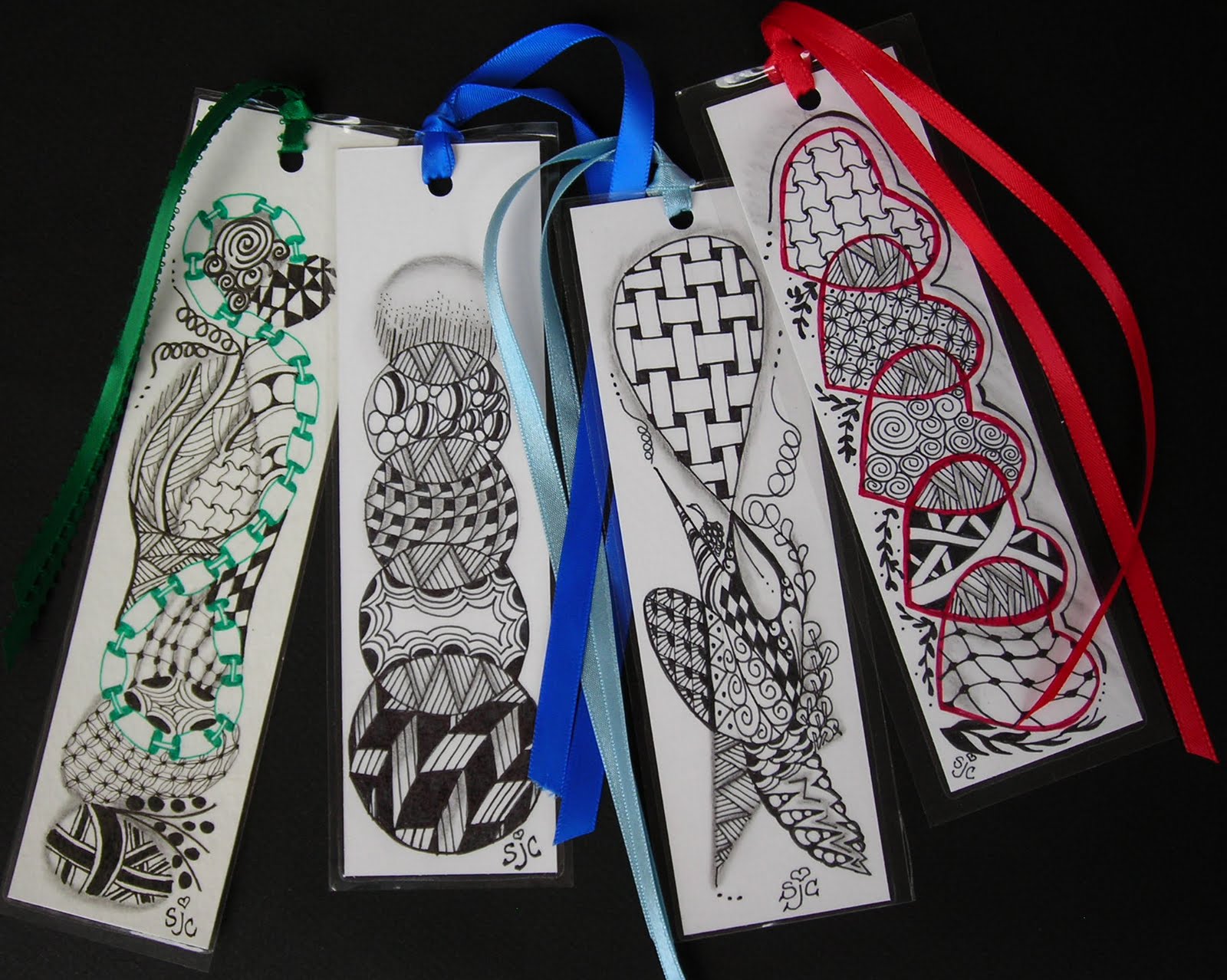 Tangled Ink Art : Bookmarks