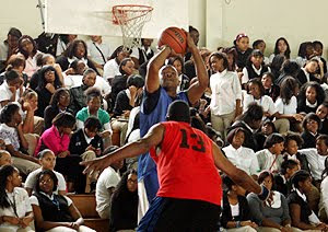 PGPD News: PGPD Ambassadors Play at Drew Freeman Middle School
