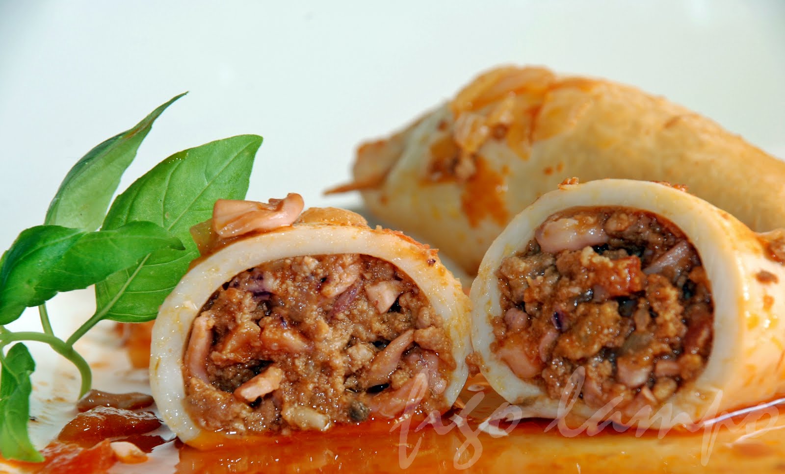 figo lampo: Lulas recheadas com carne