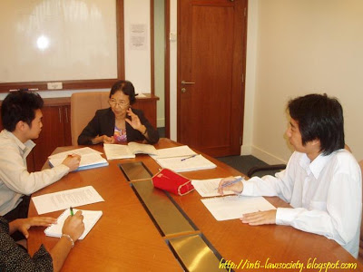 INTI LAW SOCIETY: Inteview with Pn. Hendon Mohammed