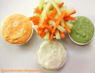 Cakes & More: Tricolor Creamy Dips