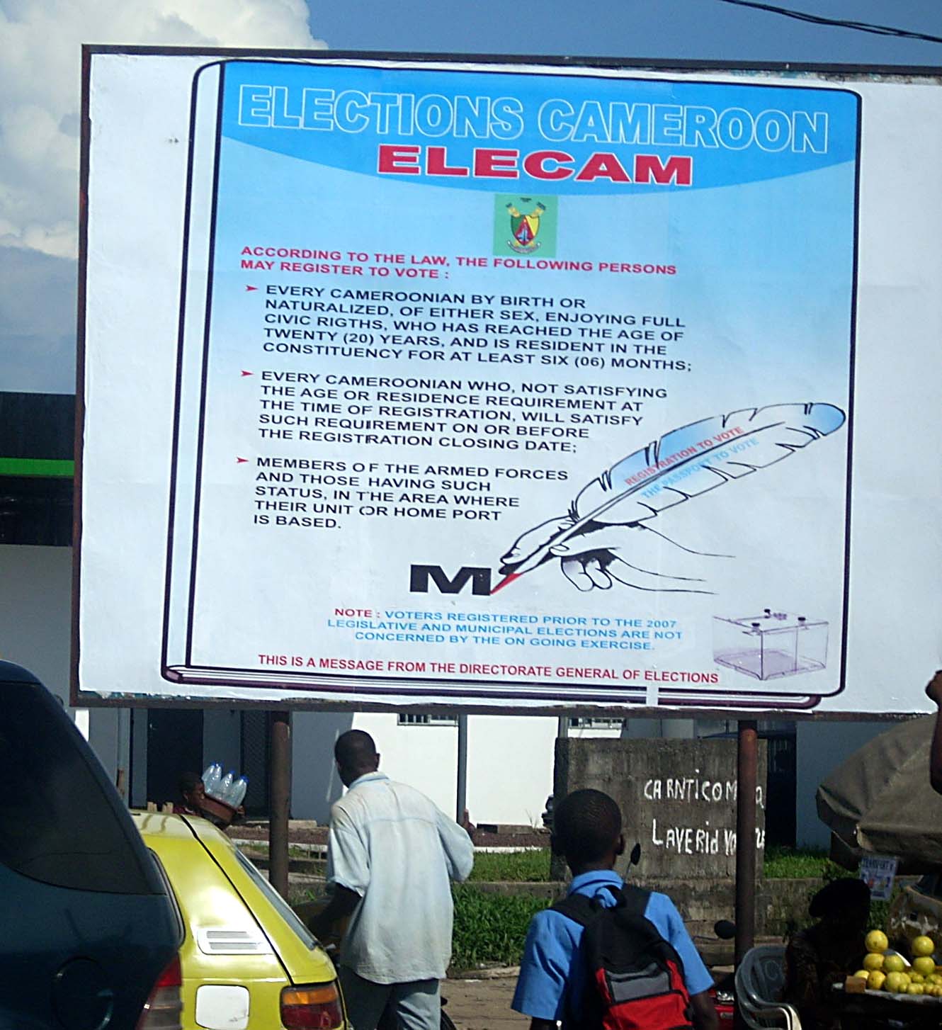 Publicités du Cameroun: Elections Cameroon