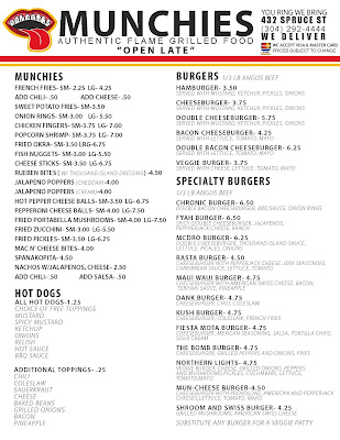 MUNCHIES (304) 292-4444! Order Now!: NEW MENU FRONT