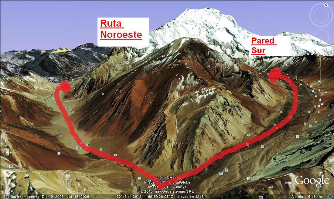 MEDICOS AL ACONCAGUA: Itinerario propuesto