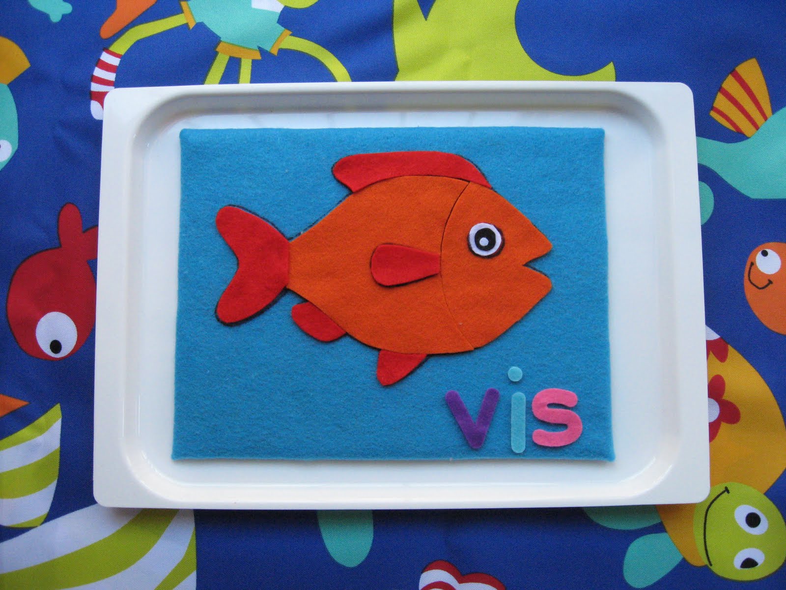 ...Joyful Mama's Place...: Parts-of-a-fish puzzle
