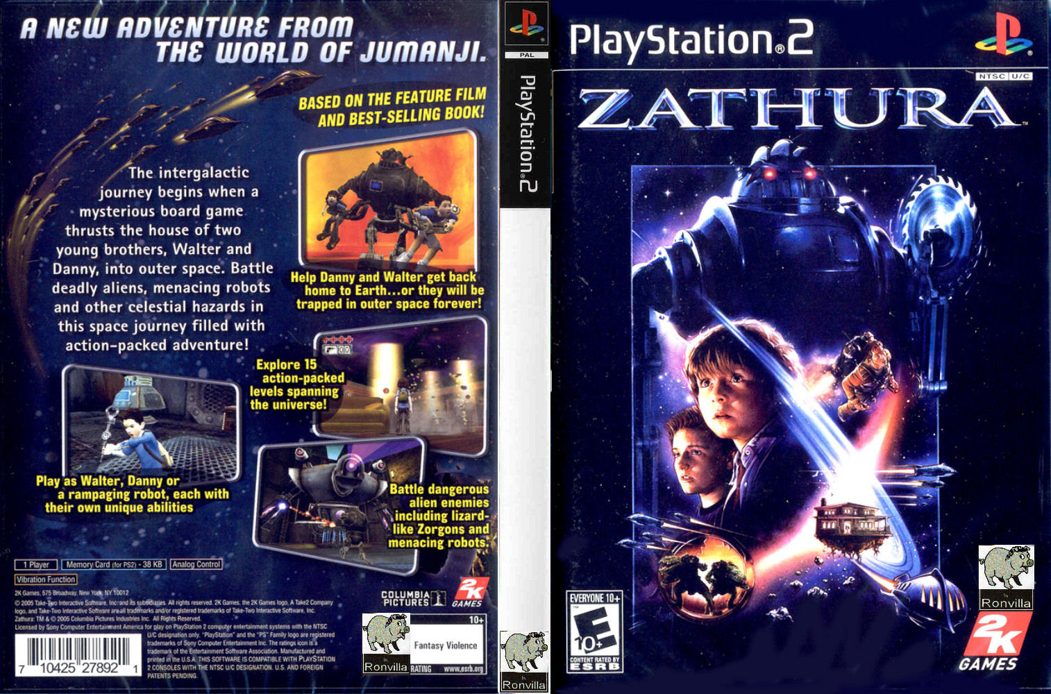 CAPAS PARA PLAYSTATION 2: Zathura