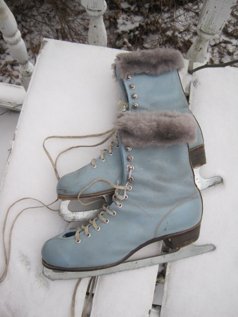 Ella Mae's: Vintage Blue Ice Skates