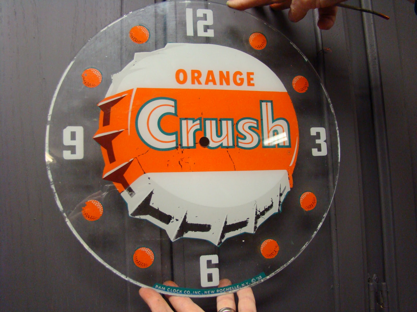 The World of JEK: Old Orange Crush Clock