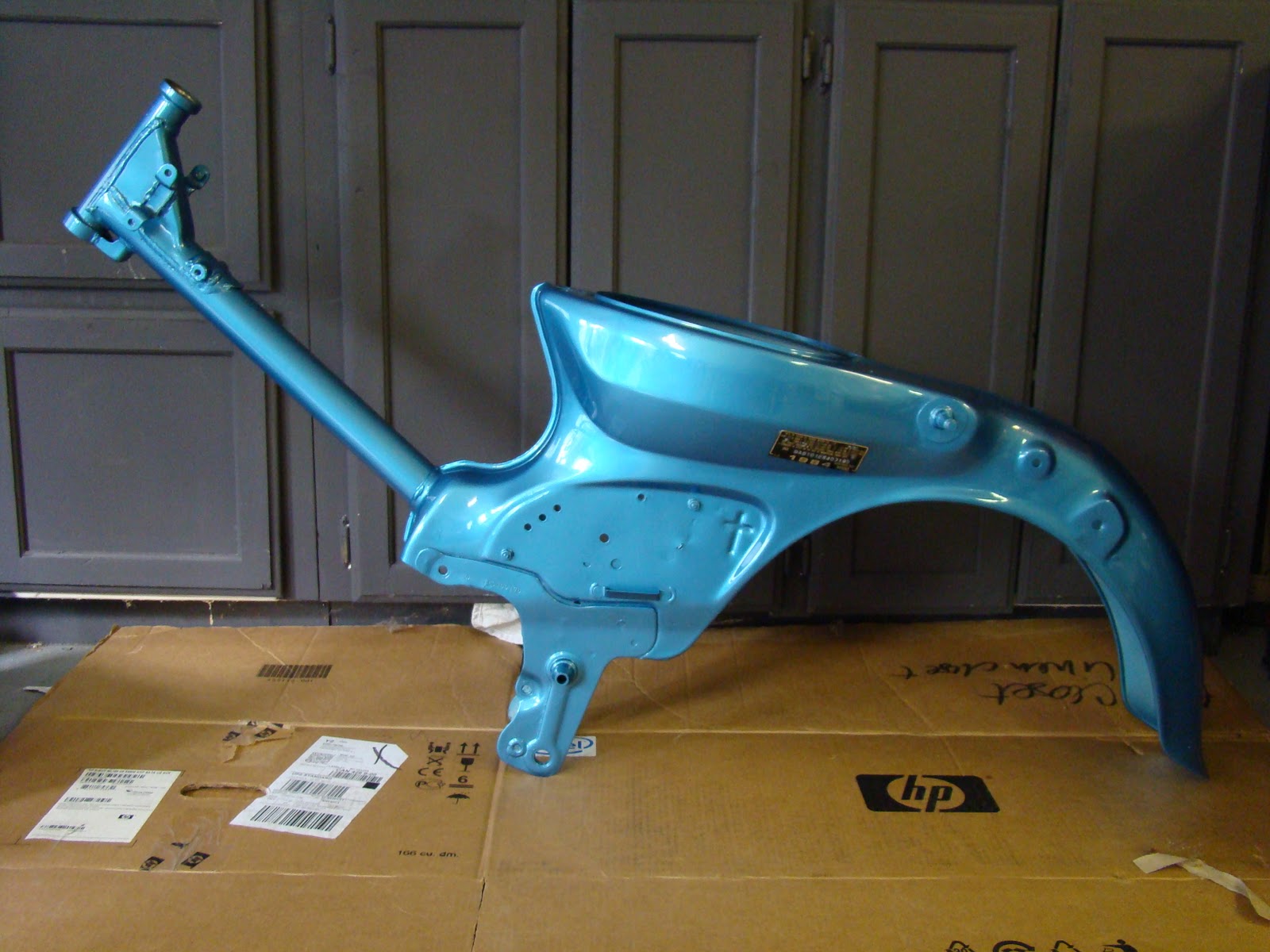 The World of JEK: 1984 Honda C70 Frame.