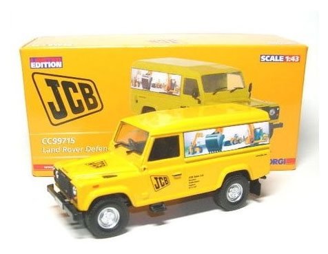 Promotional Model: JCB In Land Rover Defender Diecast Models