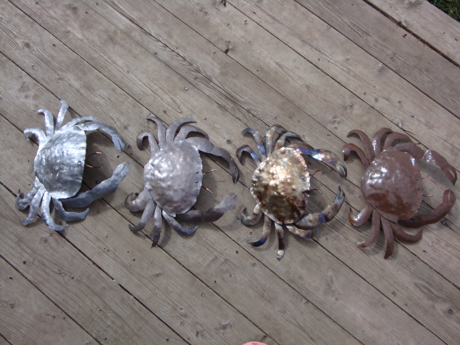 What we're doin' these days...Dawn and Earl: Earl's Metal Crabs