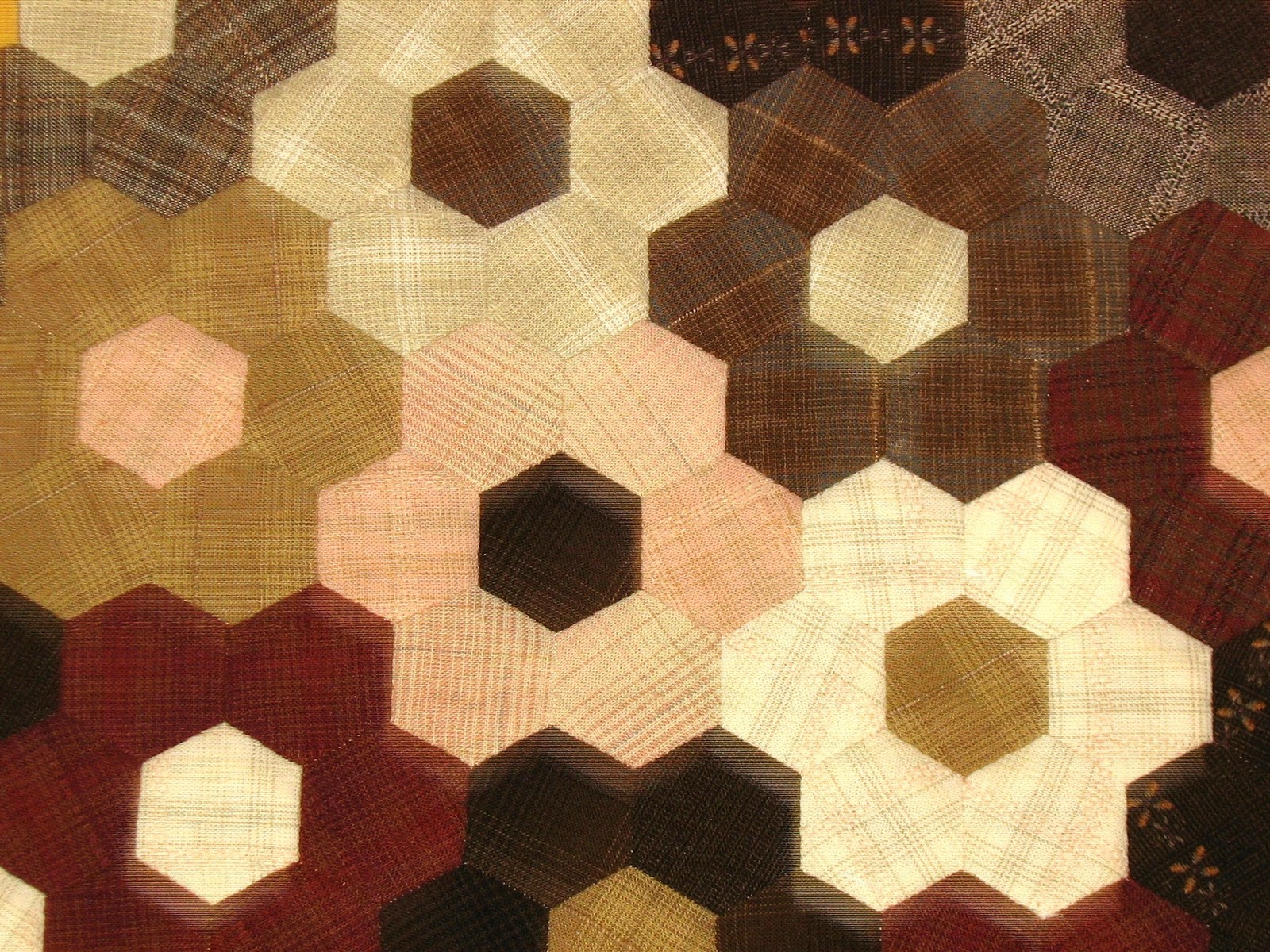 Anything handmade....: Bag Project 4 - Hexagon Patchwork Bag (1)