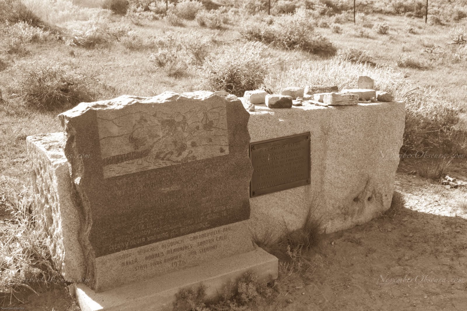 November Obscura: Miners Union Cemetery- Bodie