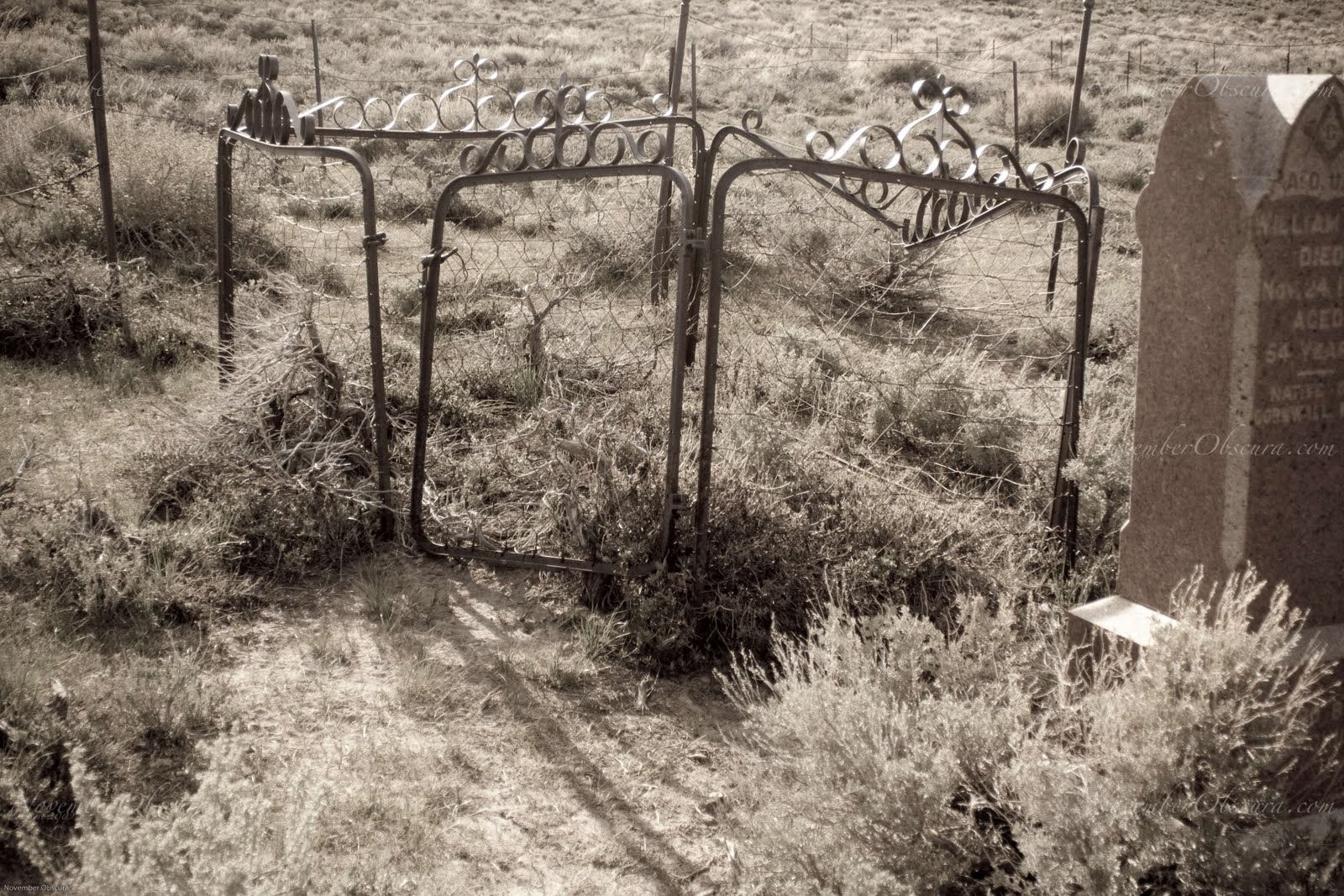 November Obscura: Miners Union Cemetery- Bodie