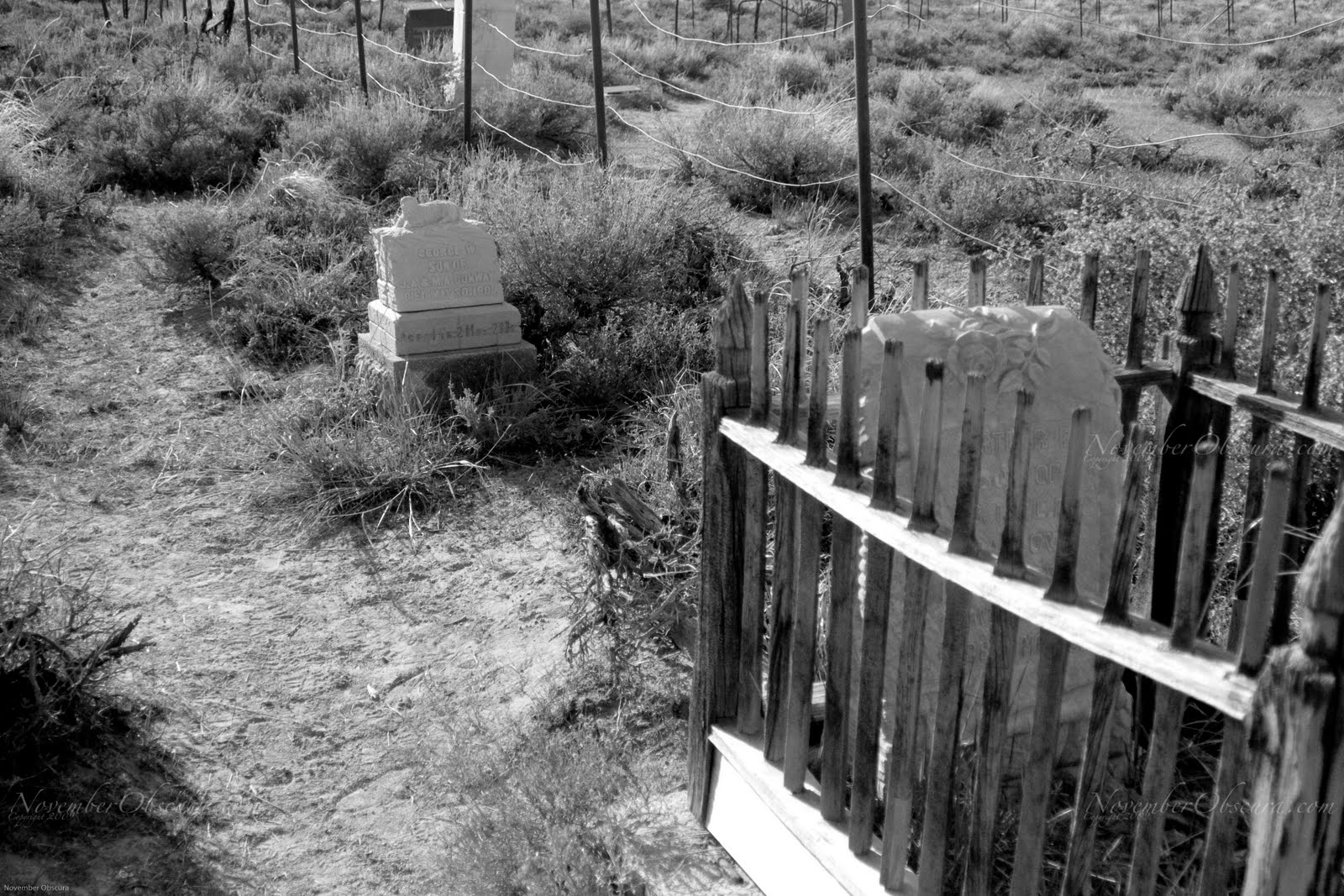 November Obscura: Miners Union Cemetery- Bodie