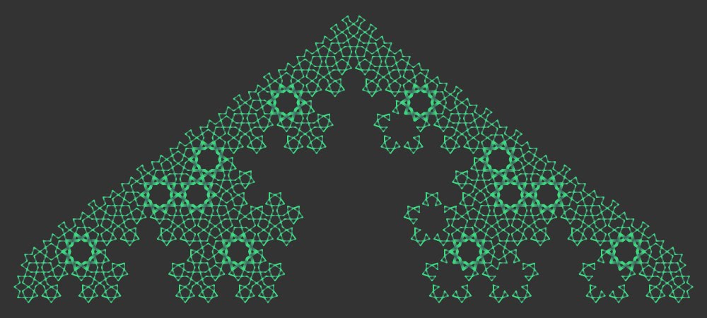 Joe Bartholomew: Girih tiling based on a pentagonal fractal