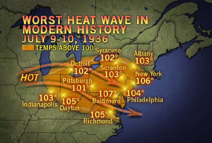 First Warn Weather Team: Heat Wave of July 9-10, 1936