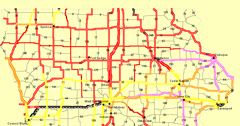 Road Conditions In Iowa Map - Map