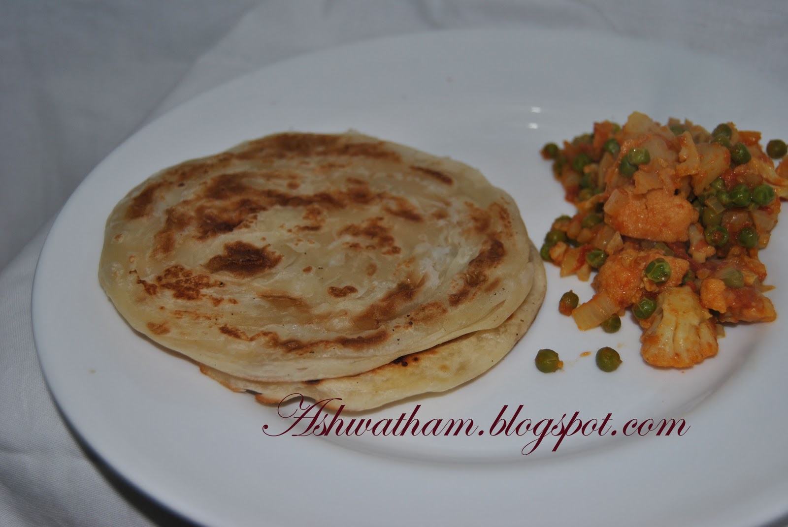 Ashwatham: Gobi Mattar / Cauliflower with green peas