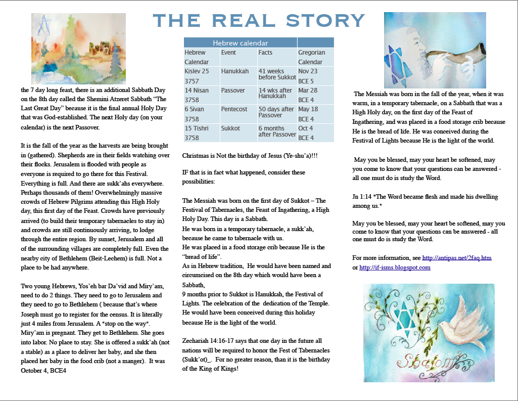 Jen Lowe Designs: The birthday of Jesus - the real story