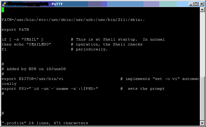 Technology Yogi: Changing you Unix/AIX Profile to enable DB2 commands