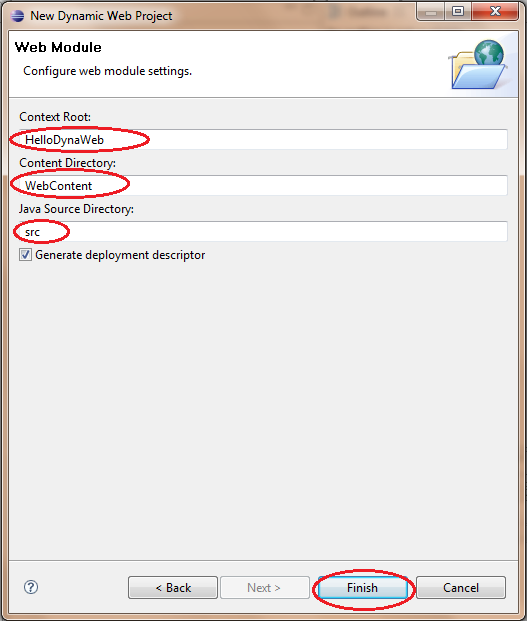 Free Eclipse Encyclopedia How to do: How to create dynamic web project in Eclipse