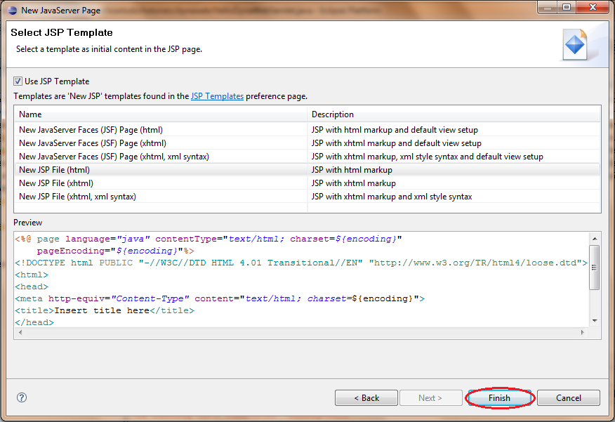 Free Eclipse Encyclopedia How to do: How to create dynamic web project ...