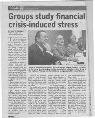 Puerto Rico Psychiatric Society: Groups study financial crisis induced ...